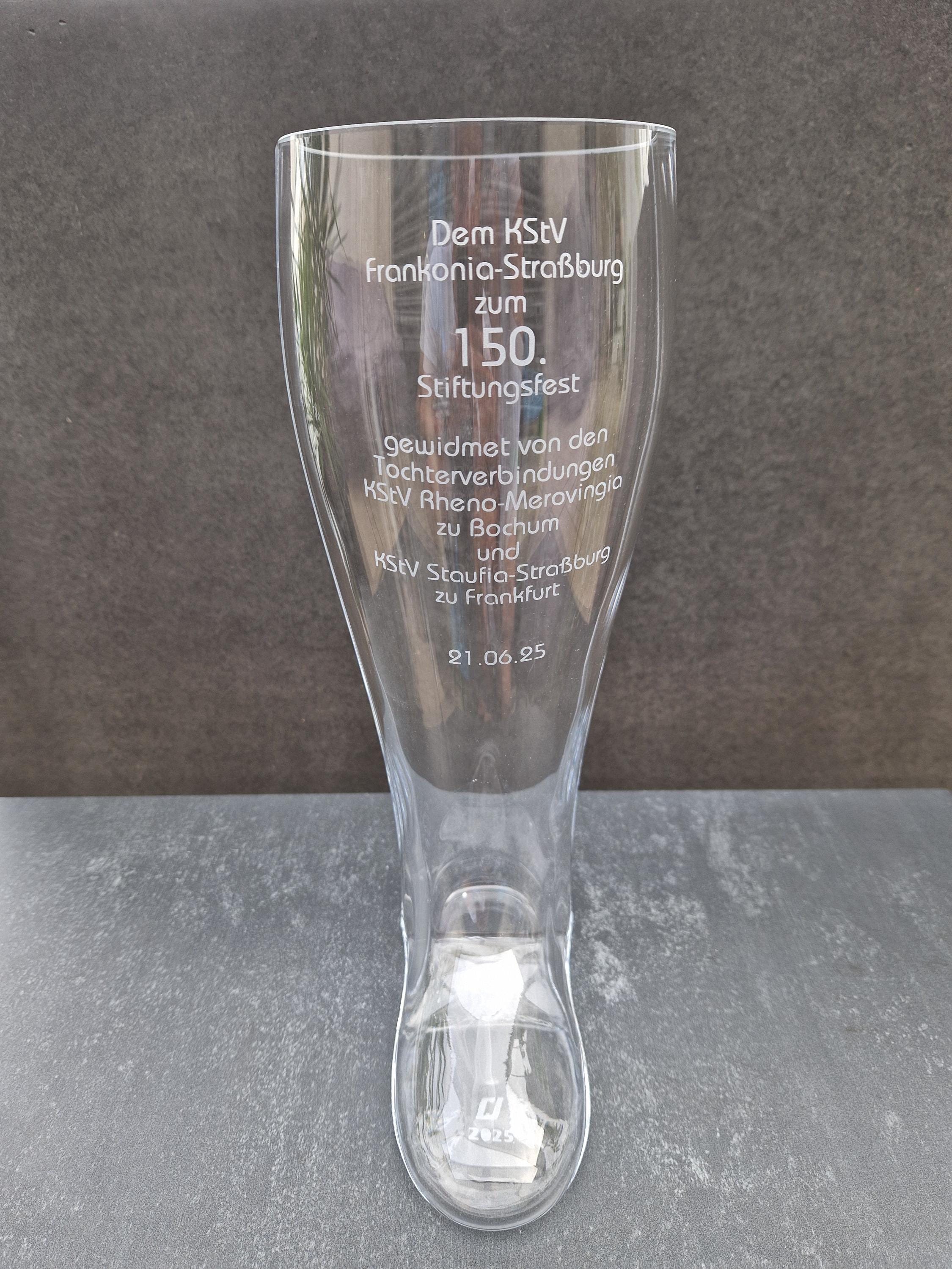 Beer Boot 2 Liters XXL With YOUR Logo Rastal Stölzle - Etsy