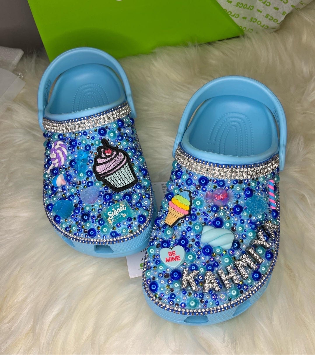 Custom Designed Bling Crocs Big Kids and Toddlers - Etsy