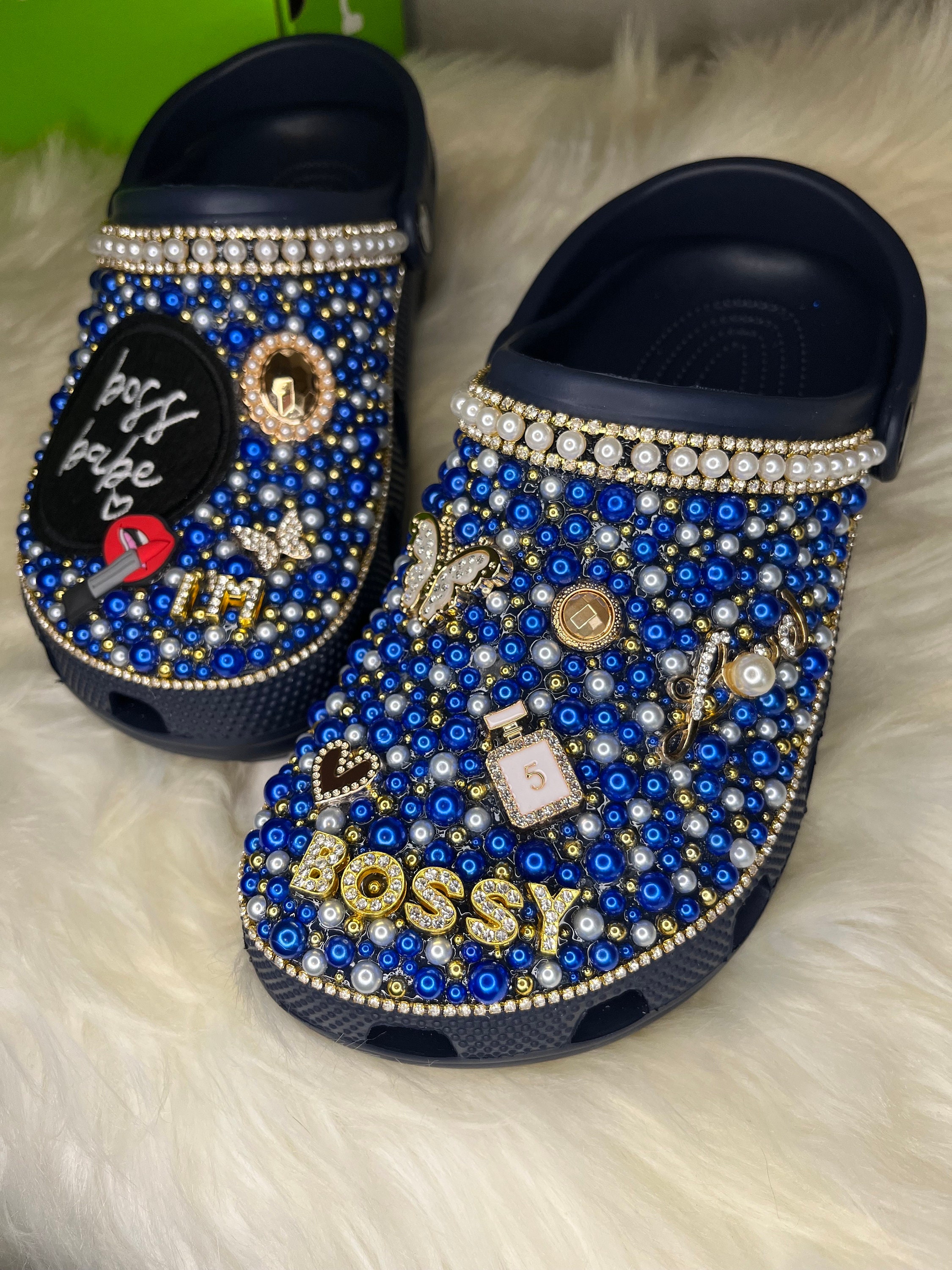 Womens Custom Designed Bling Crocs - Etsy