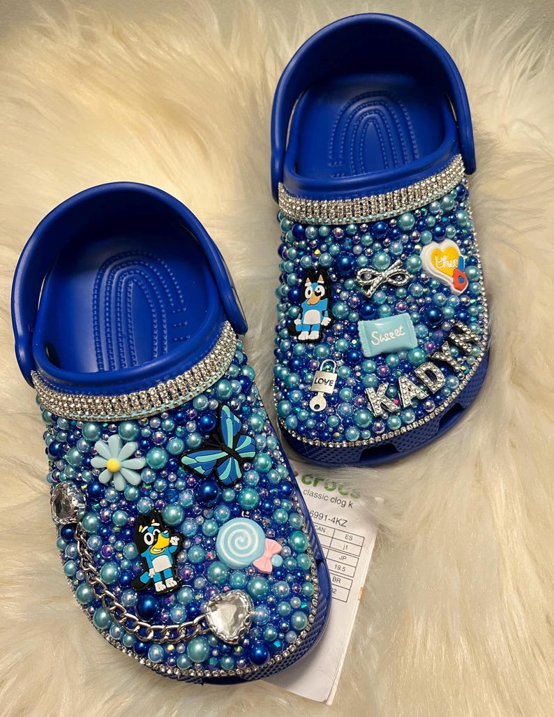 Custom Designed Bling Crocs - Big Kids and Toddlers - Etsy