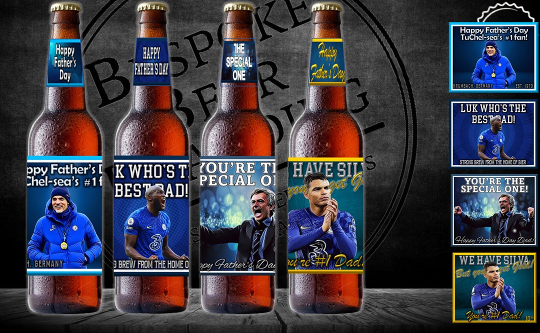 Chelsea Father's Day Beer Label Gift - Parody Beer Labels - Chelsea FC ...