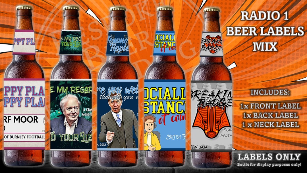 Radio 1 Parody Beer LABELS - Greg James - Etsy