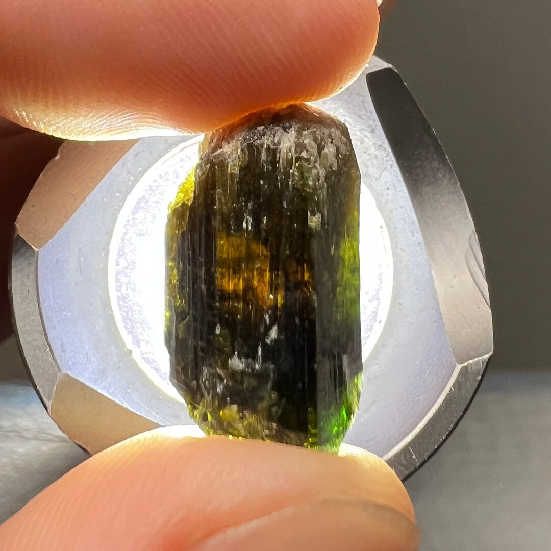 Gemmy Bi-color Epidote Crystal - Etsy