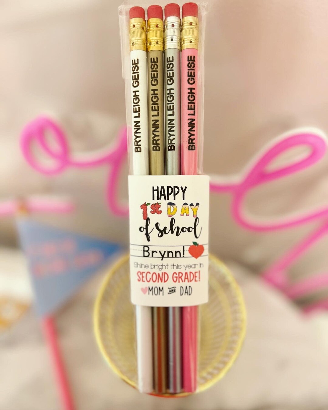 Engraved Pencils Back to School Gift! Child's Name Personalized! Gift ...