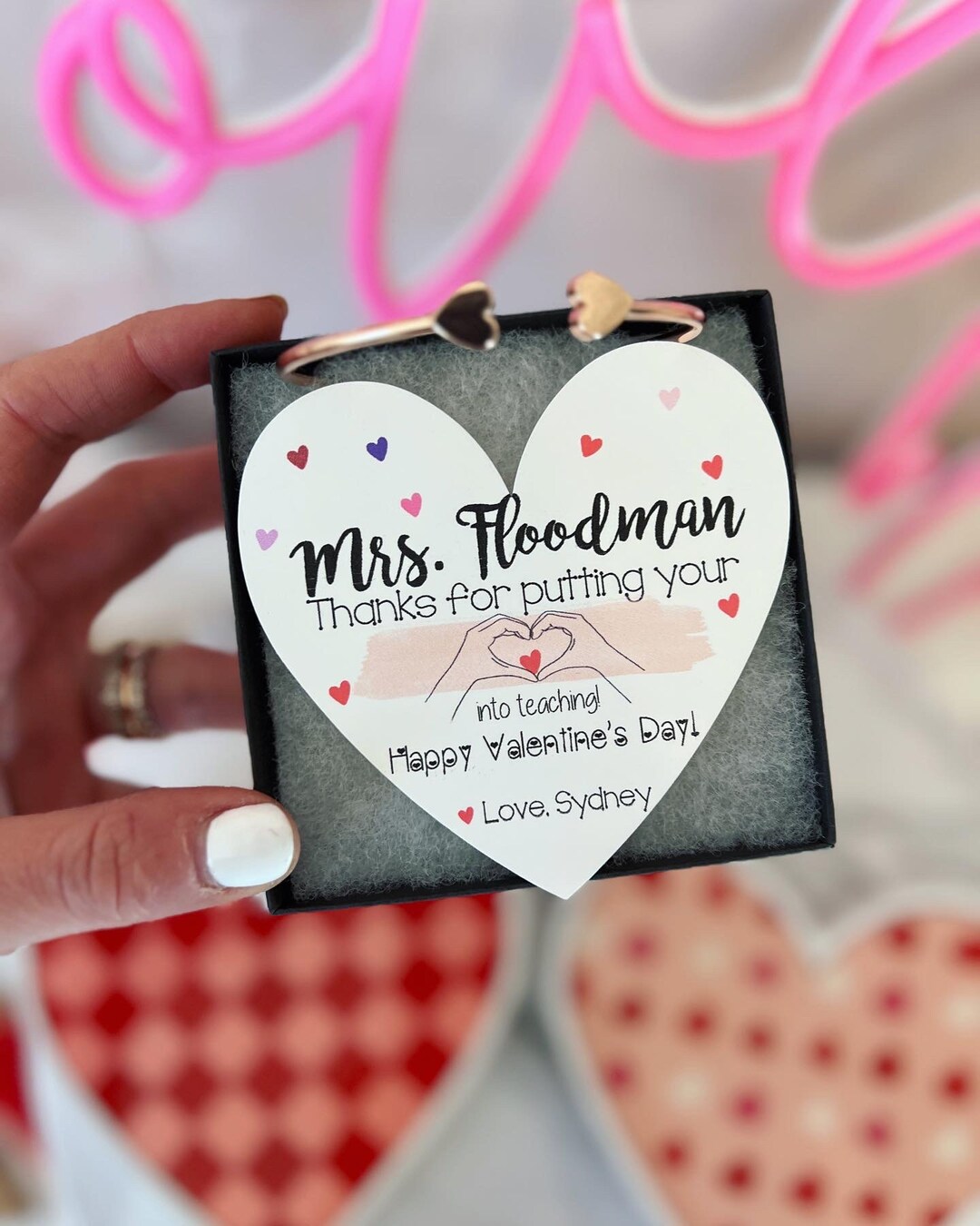 Thanks for Putting Your Heart Into Teaching! Valentine's Day Teacher ...