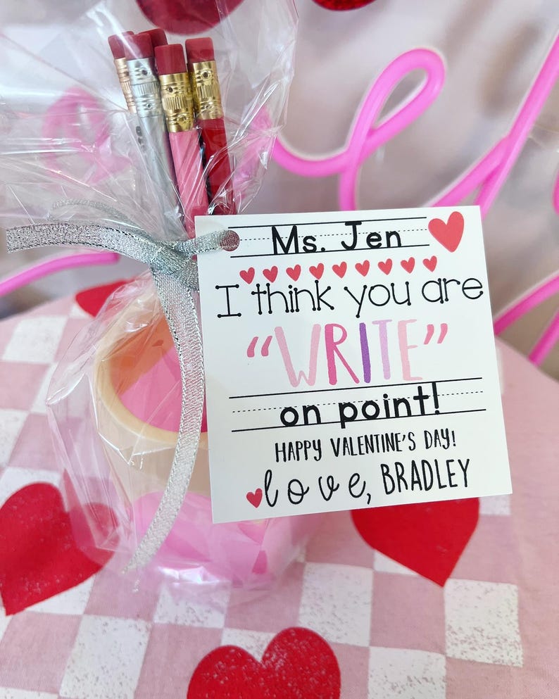 Valentine Teacher Gift! Engraved Personalized Pencils for Teacher! You ...