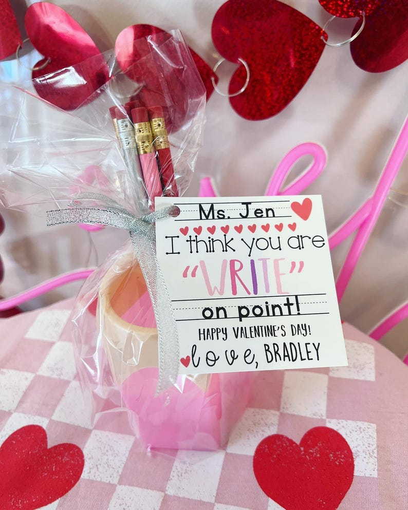 Valentine Teacher Gift! Engraved Personalized Pencils for Teacher! You ...