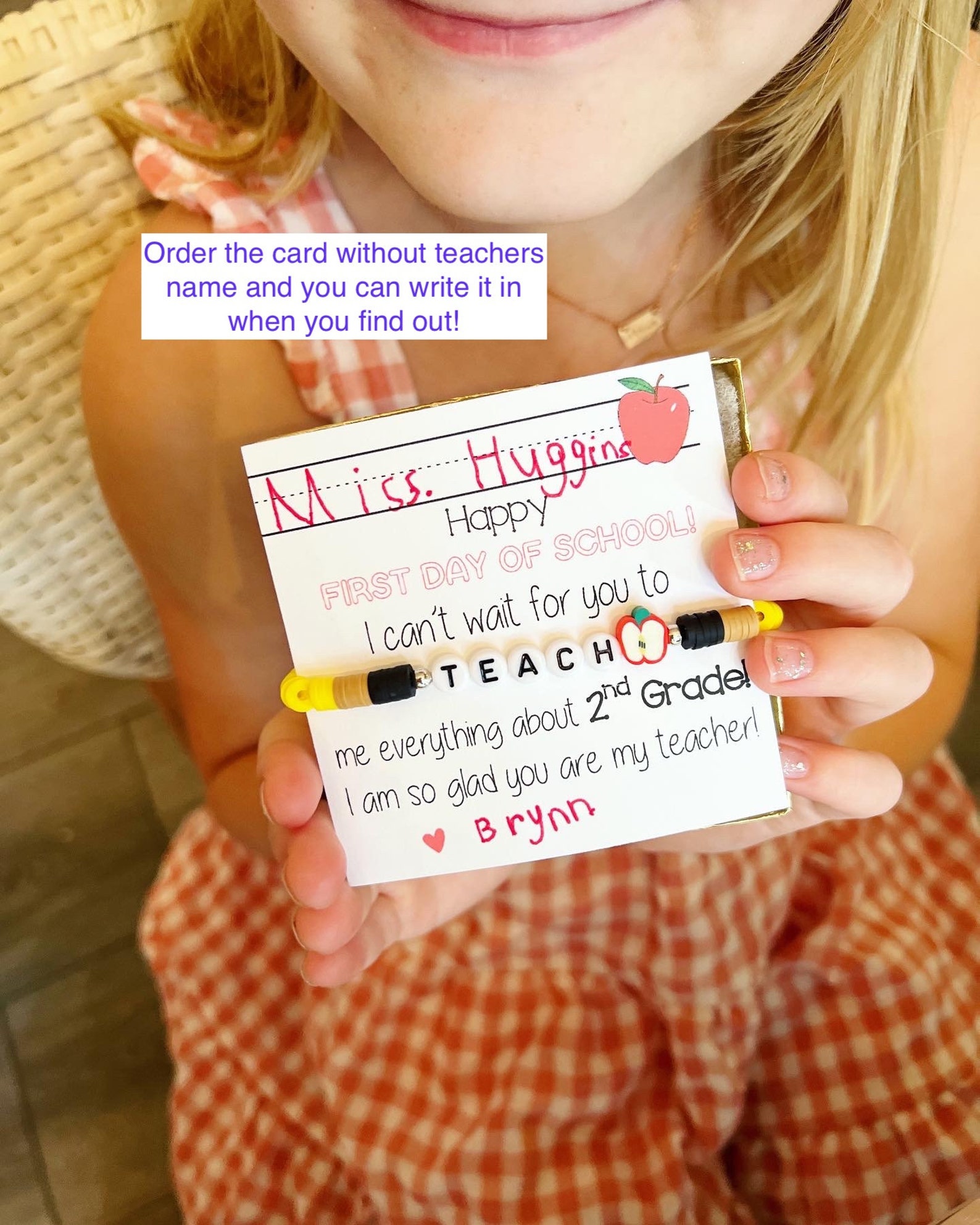 Pencil Teach Bracelet! Back to School Teacher Gift! I Am so Glad You ...