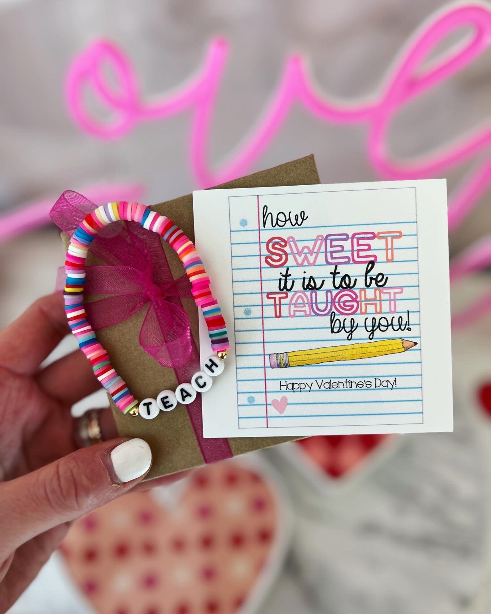 How Sweet It is to Be Taught by You! Teacher Valentine's Day Gift ...