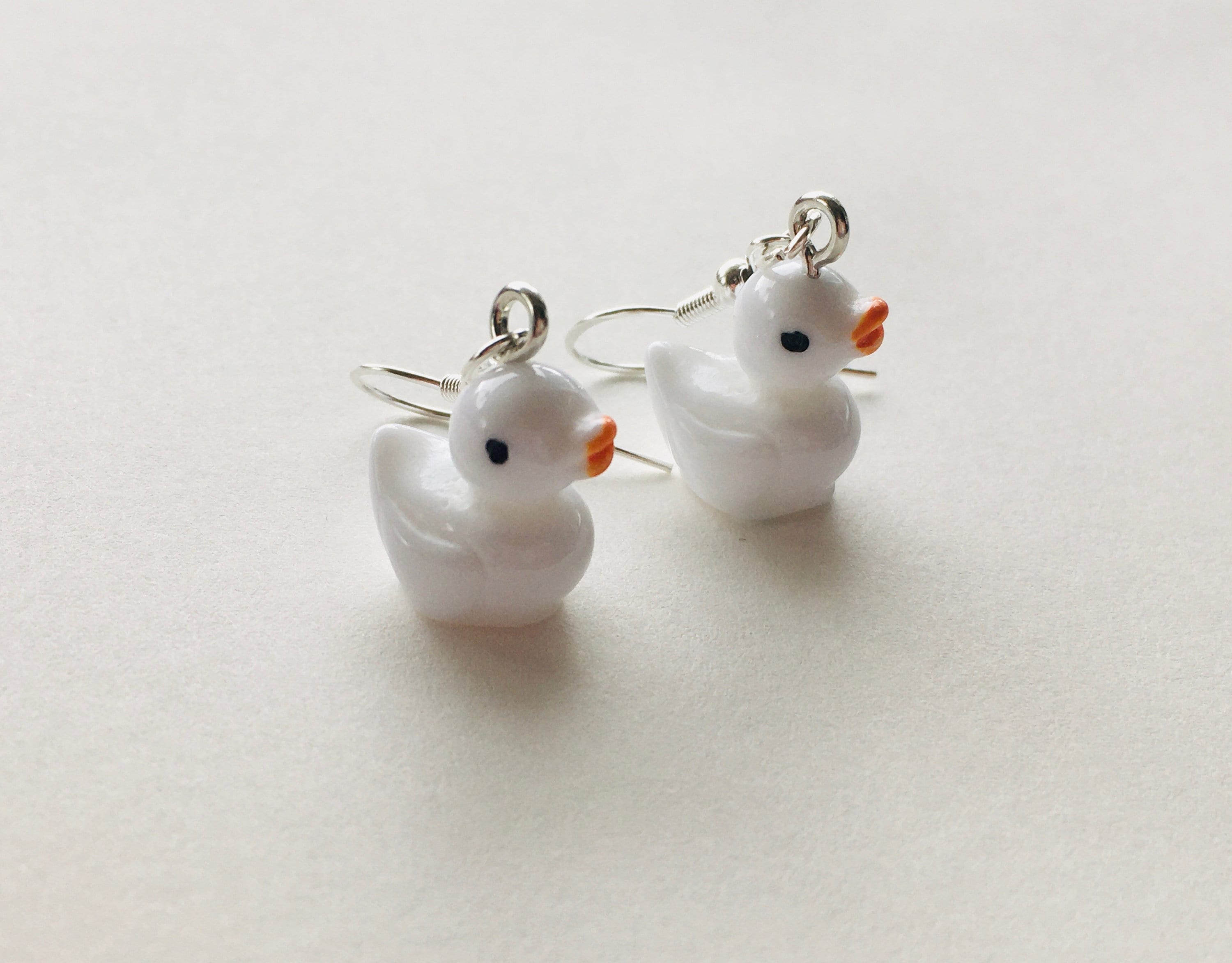 Colorful Duck Dangle Earrings, Resin Duck Earrings, Fun Earrings ...