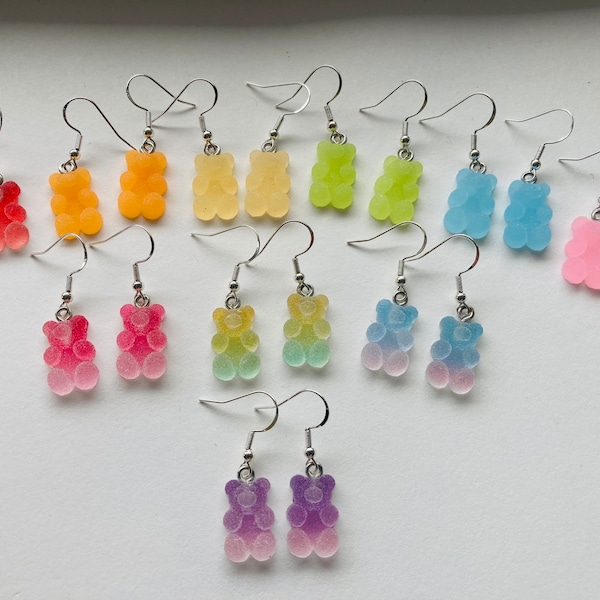 Gummy Bear Earrings - Etsy
