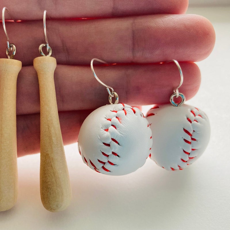 Baseball Earrings - Etsy