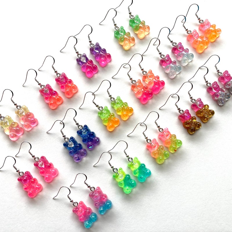 Gummy Bear Earrings - Etsy