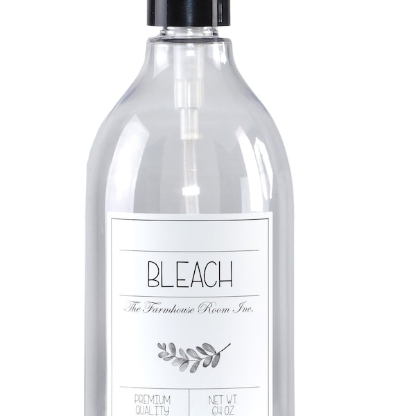 Bleach Bottle Labels - Etsy