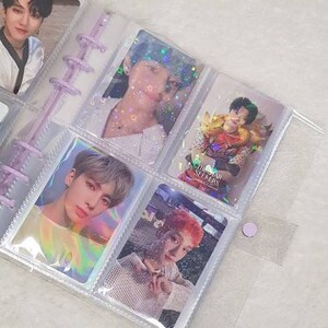 Rainbow Holographic Photocard Sleeves | 50 Pcs KPOP 61 X 88mm Photocard ...