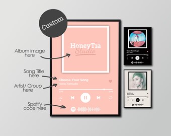 Spotify Custom Poster Print - Etsy UK