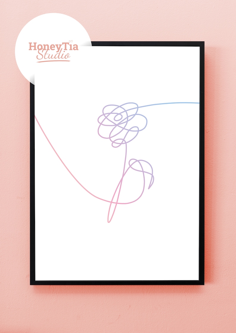 Love Yourself BTS 3 Part Poster Set K-pop Wall Art A4 - Etsy