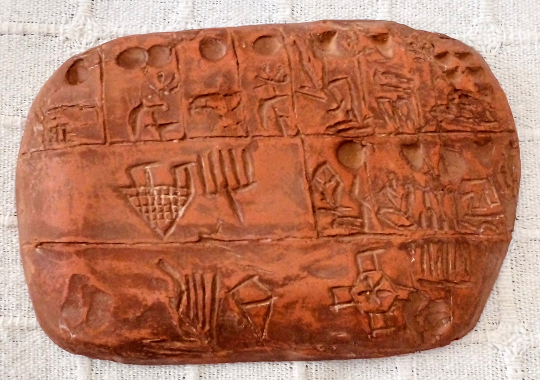 Uruk Cuneiform Tablet: Ancient Mesopotamia, 4th Millennium BC - Etsy