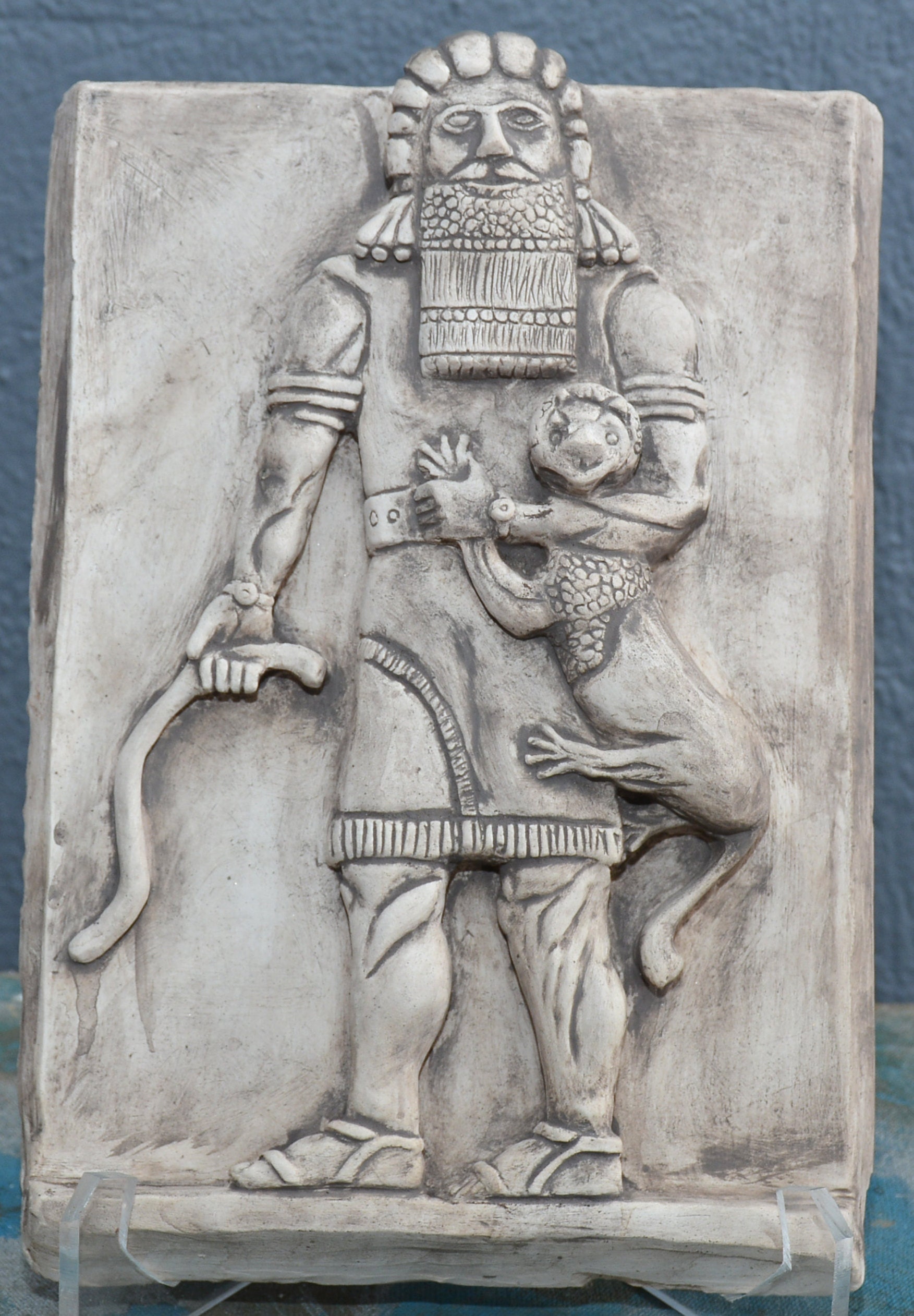 Gilgamesh Ceramic Relief: Sumerian King, Anunaki Demigod (22x31x4 Cm ...