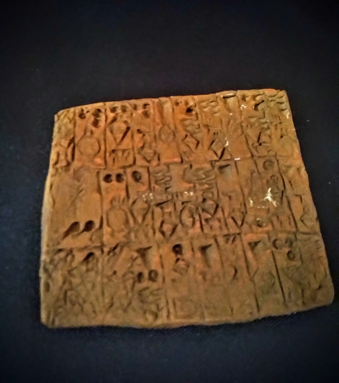 Early Sumerian Pictograph Tablet Replica: British Museum Art Print (7x5 ...