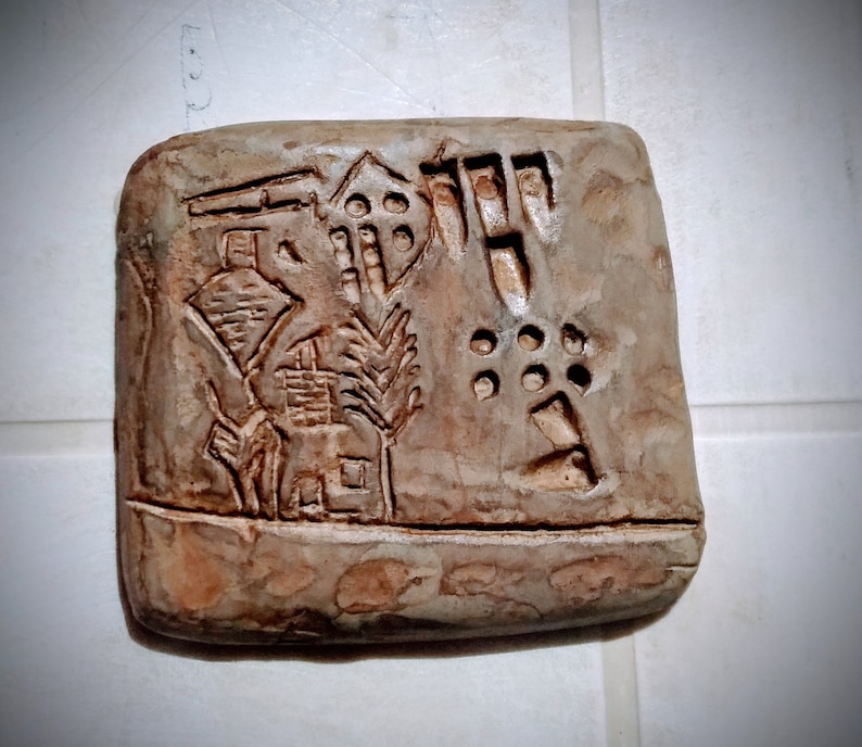 5000 Years Old, the First Tablet, Sumerian, With Human Name and ...