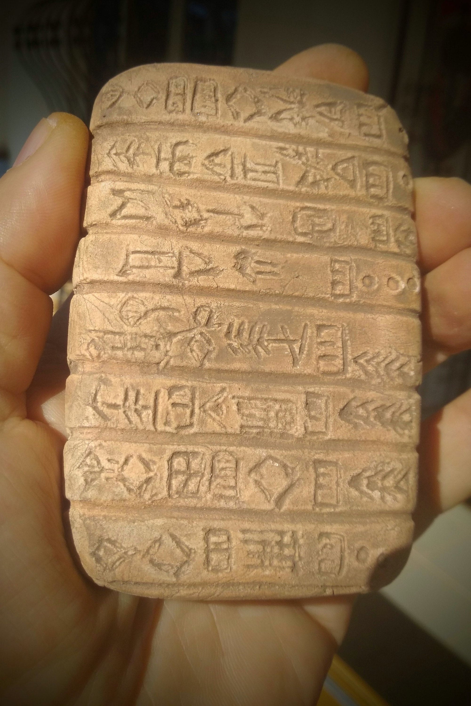 5000-year-old Sumerian Script Tablet Replica (7''x10''x1''cm) - Etsy