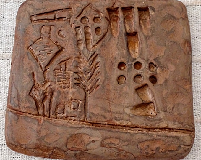 5000 Years Old, the First Tablet, Sumerian, With Human Name and ...