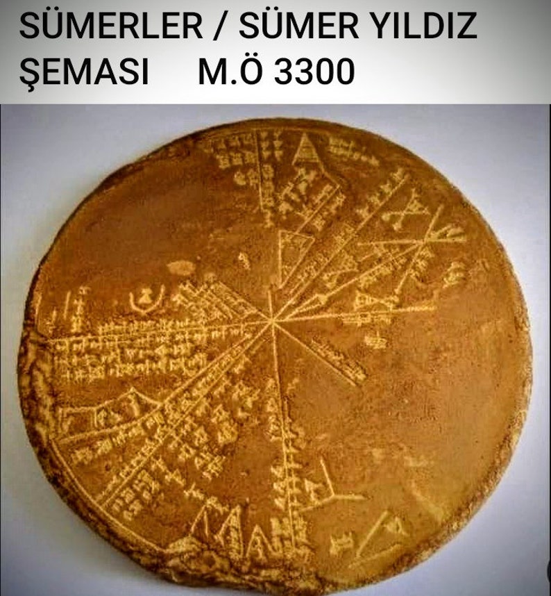Orjinal Ceramic Tablet.sumeria Star Map,astrological Astrolobe 3300 ...