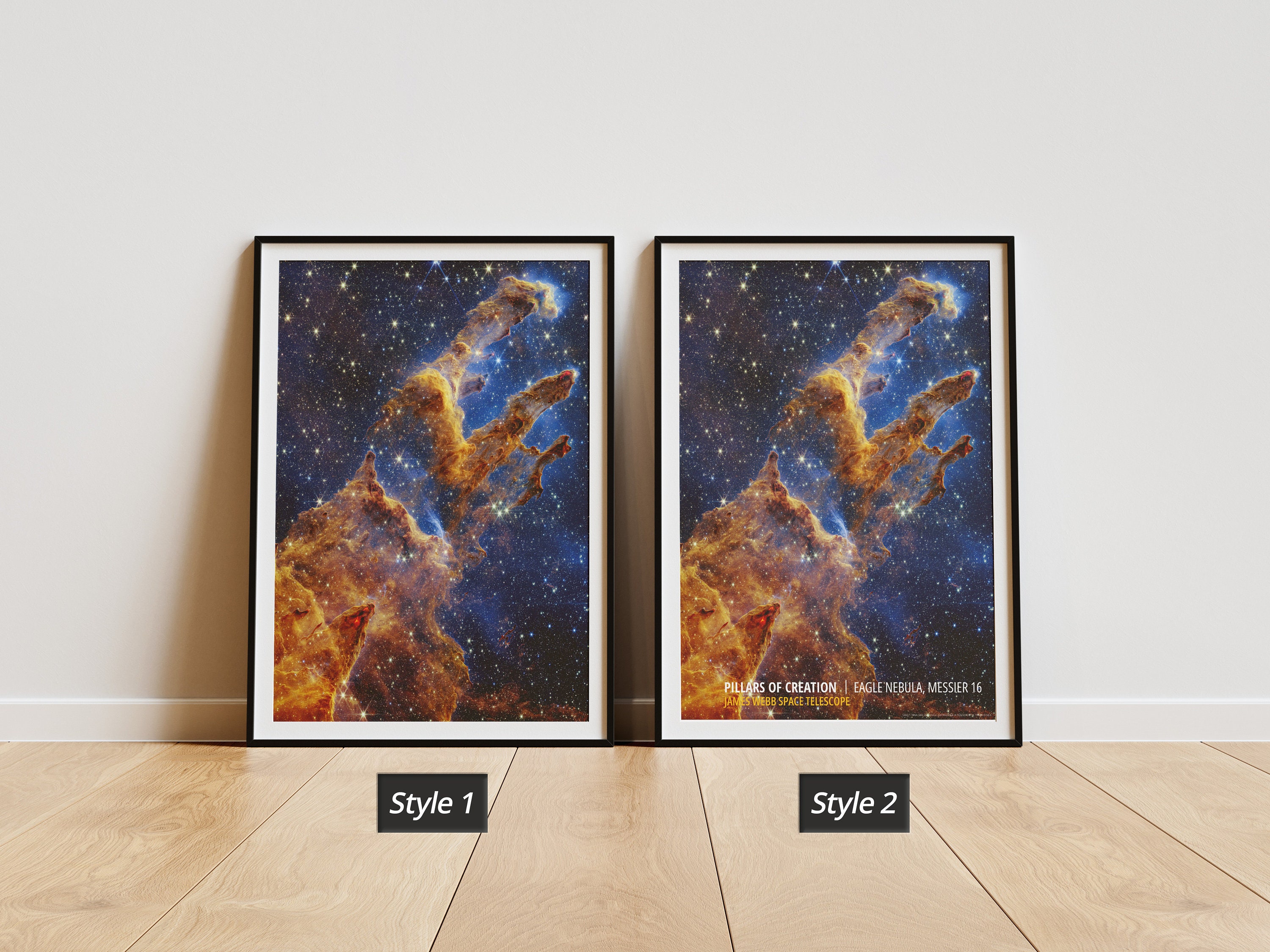 James Webb Poster, James Webb Space Telescope Picture JWST NASA Poster ...