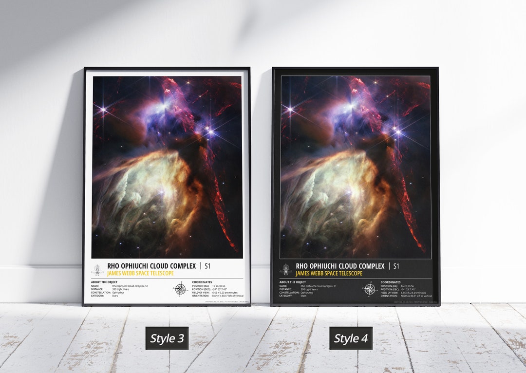 Rho Ophiuchi: James Webb Poster, James Webb Space Telescope Picture ...