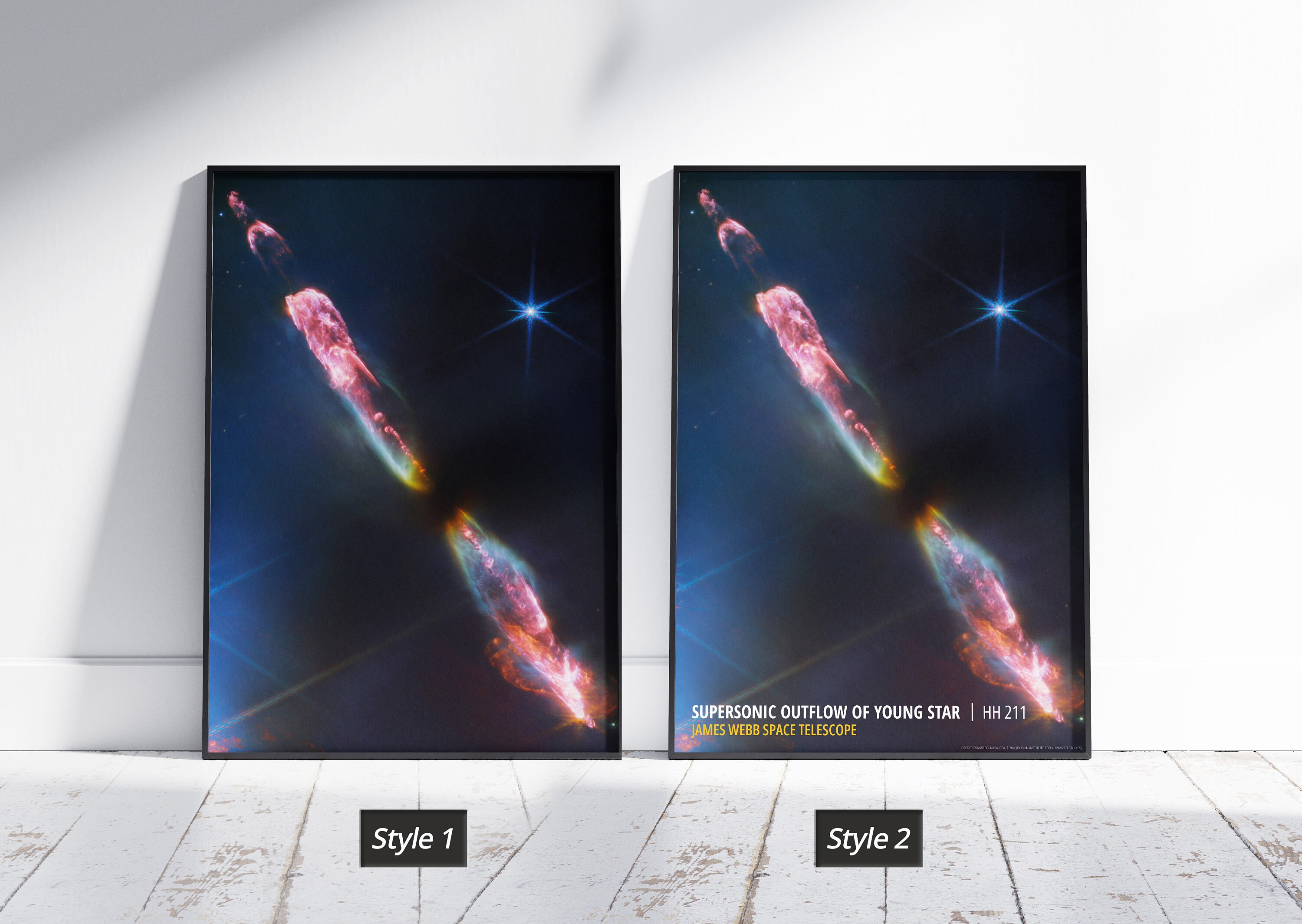 Supersonic Young Star: James Webb Poster, James Webb Space Telescope ...