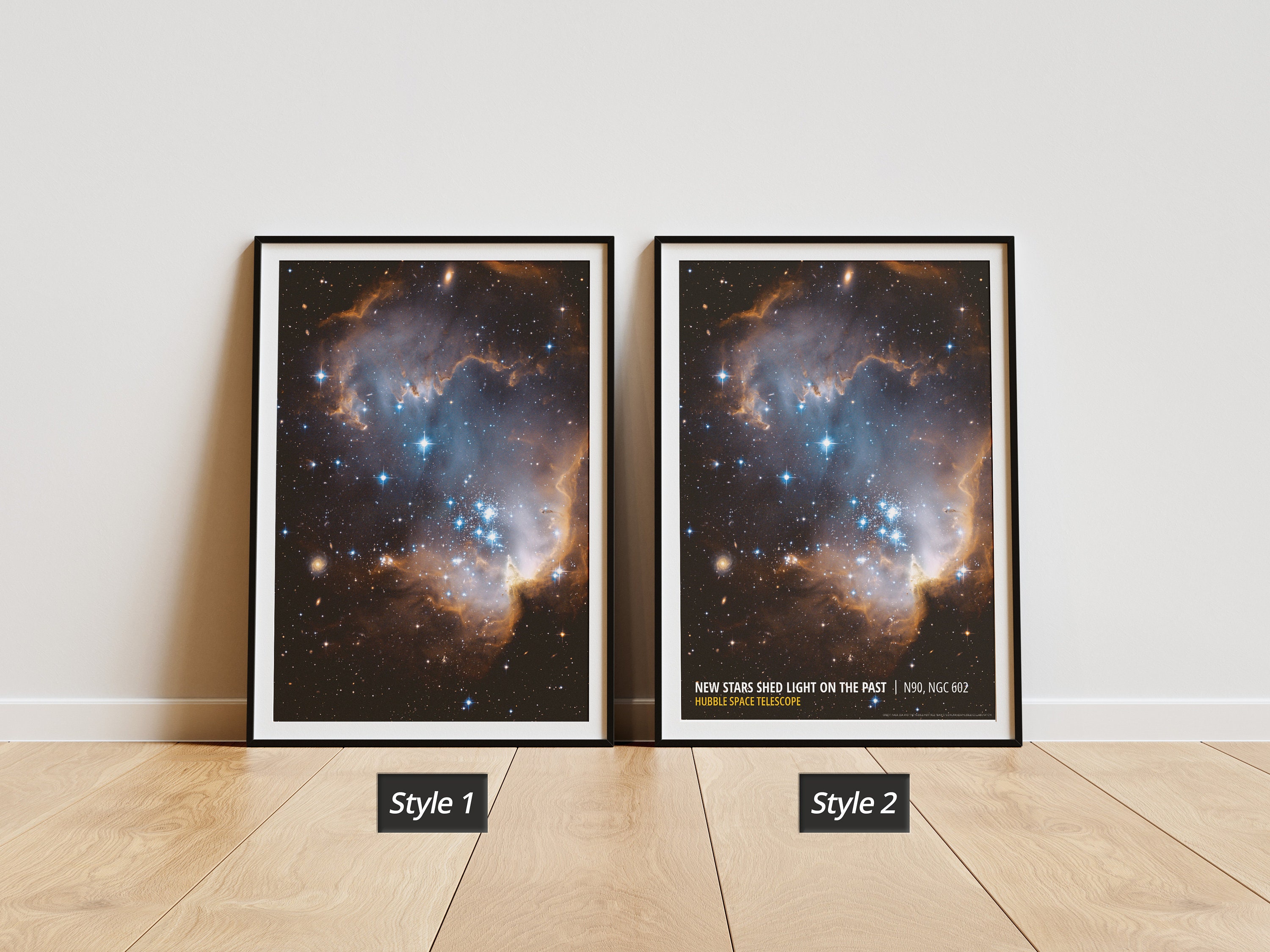 New Stars: Hubble Space Telescope Poster Print, HST, NASA Space ...