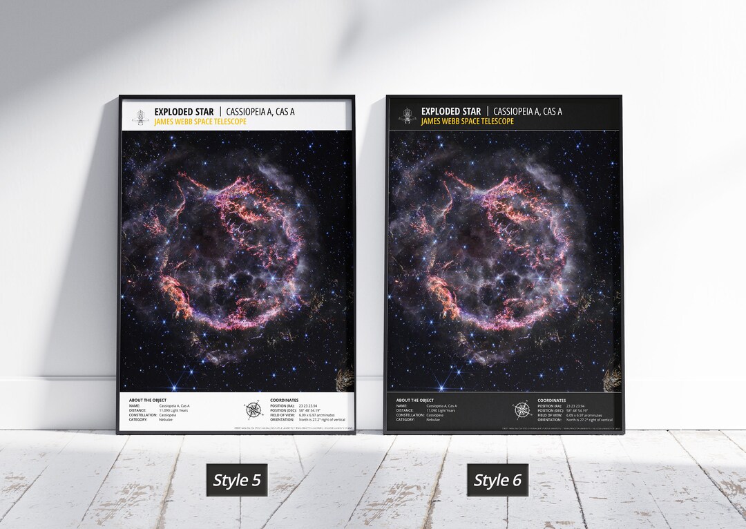 Exploded Star: James Webb Poster, James Webb Space Telescope Picture ...