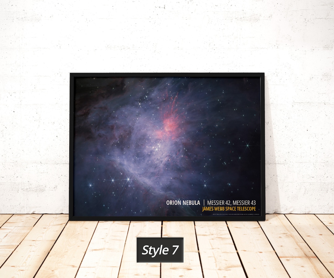 Orion Nebula: James Webb Poster, James Webb Space Telescope Picture ...