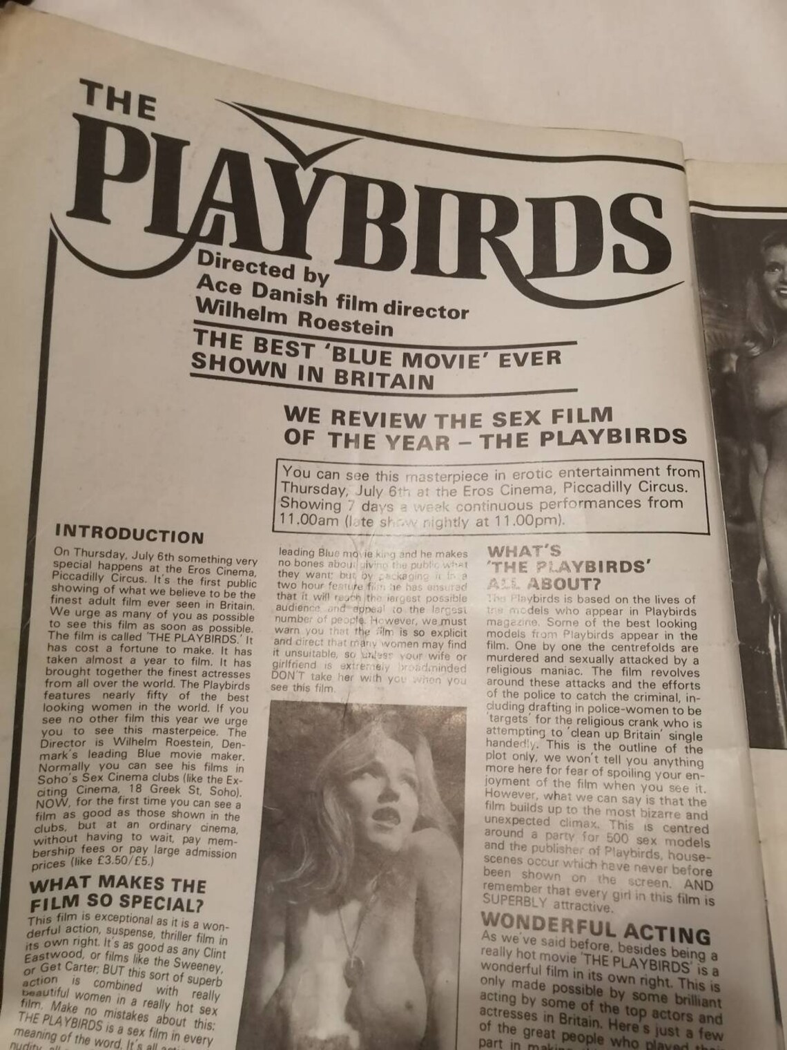 Playbirds Vintage Adult Mens Magazine Erotic Film Guide No3 Etsy