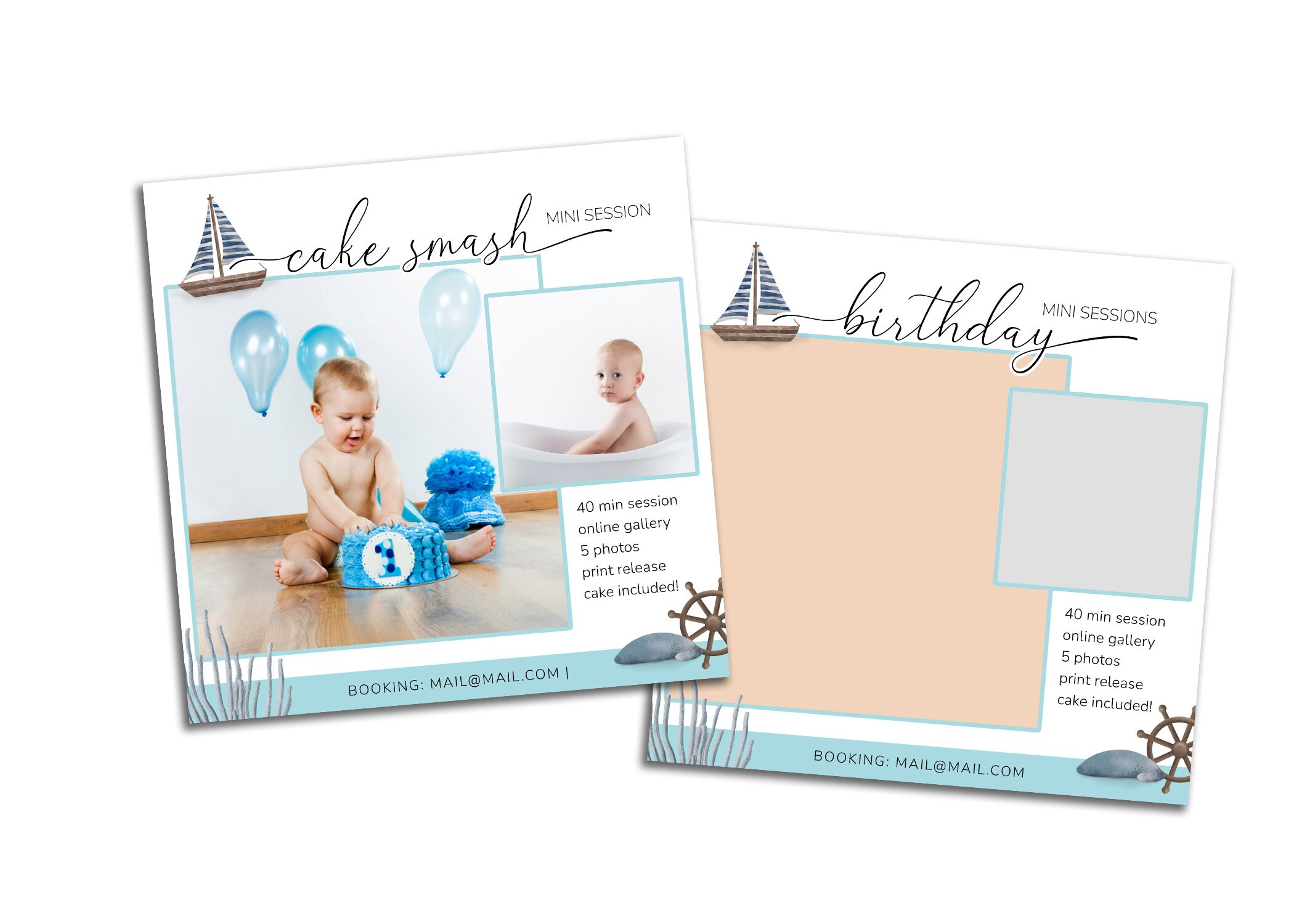 Cake Smash Minis Template Birthday Session Template Birthday - Etsy