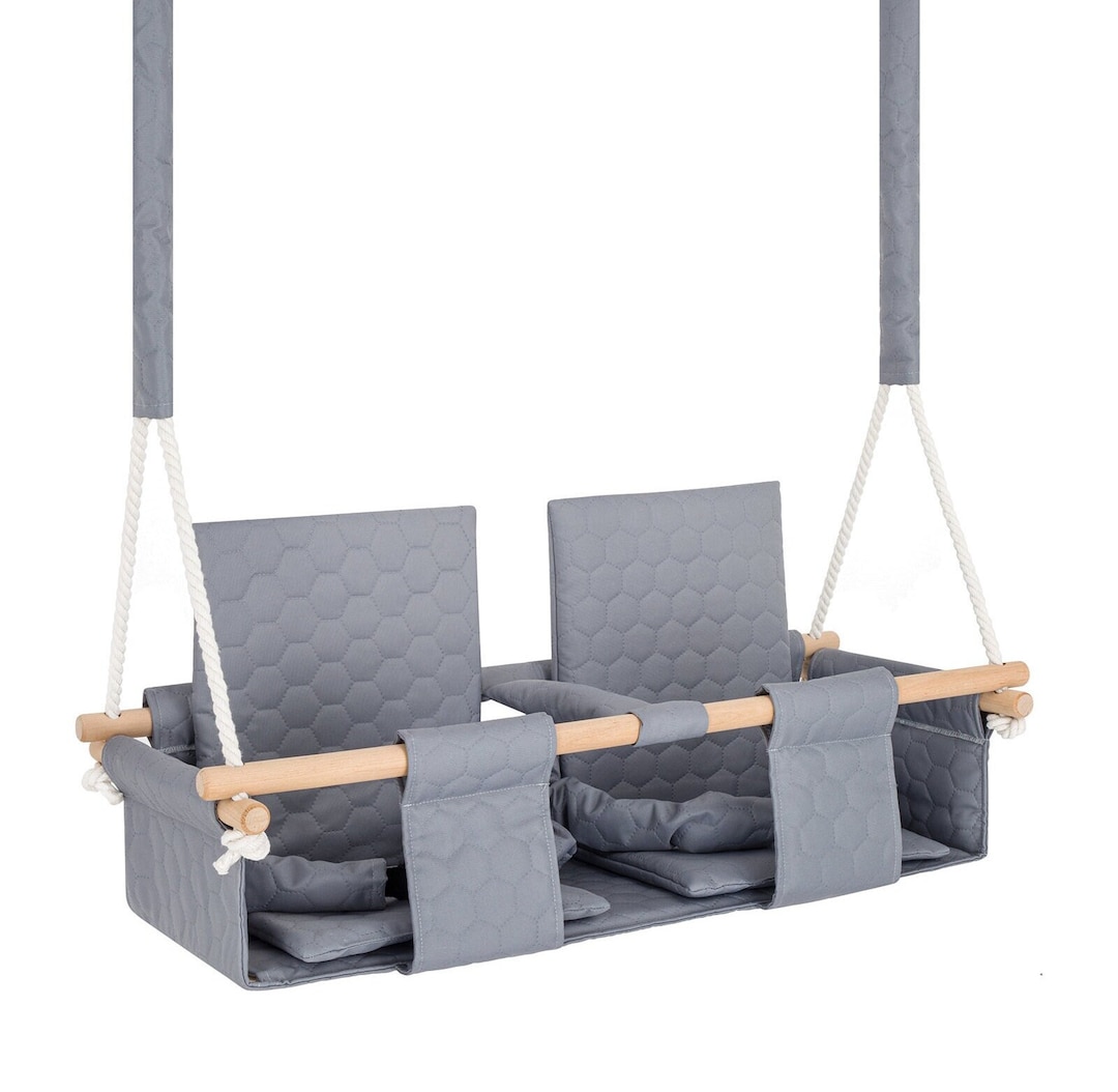 Twins Swing Waterproof Indoor Outdoor Perfect Twin Swing for Babies ...