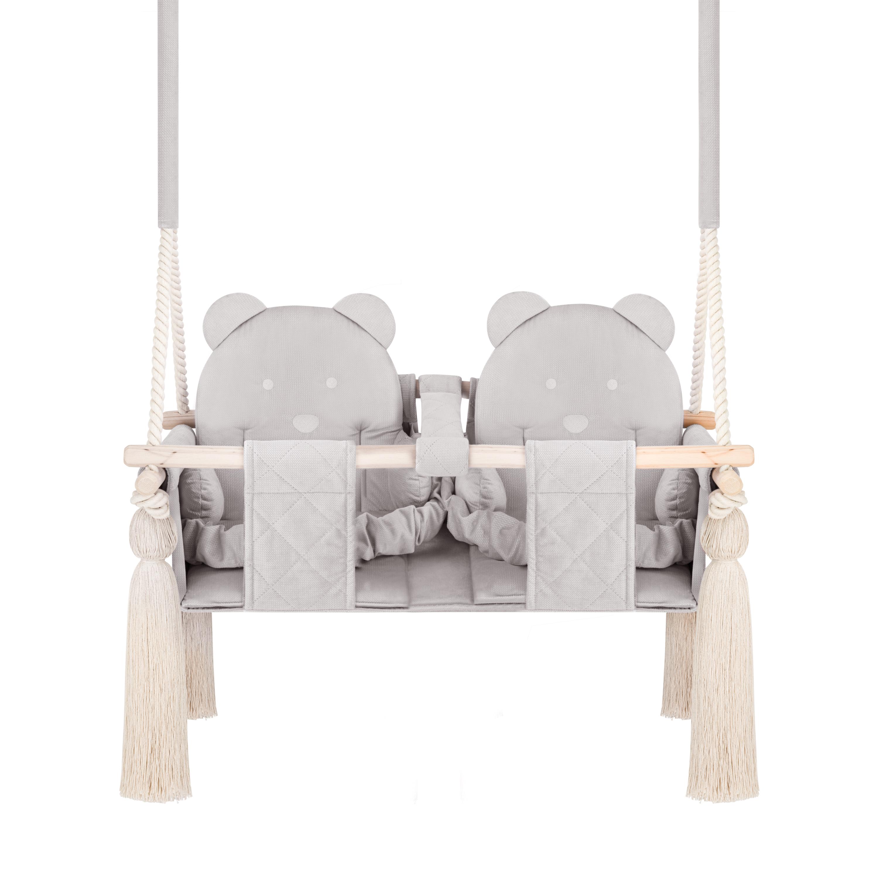 Twin baby swing set store