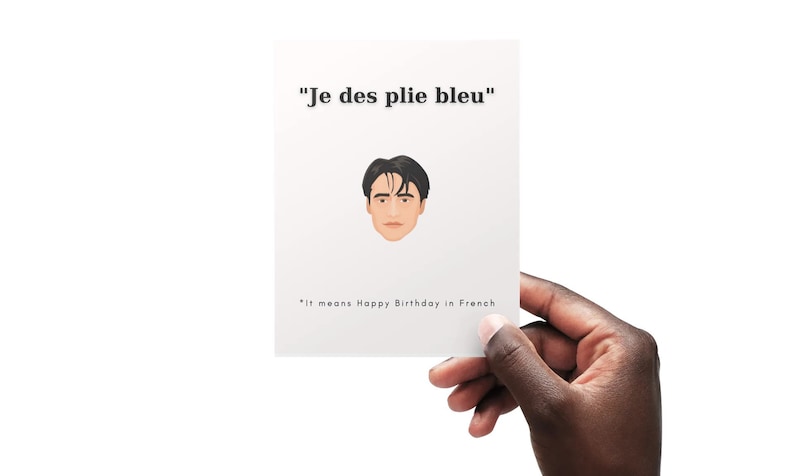 Funny Joey Friends French Birthday Card (digital Download) - Etsy