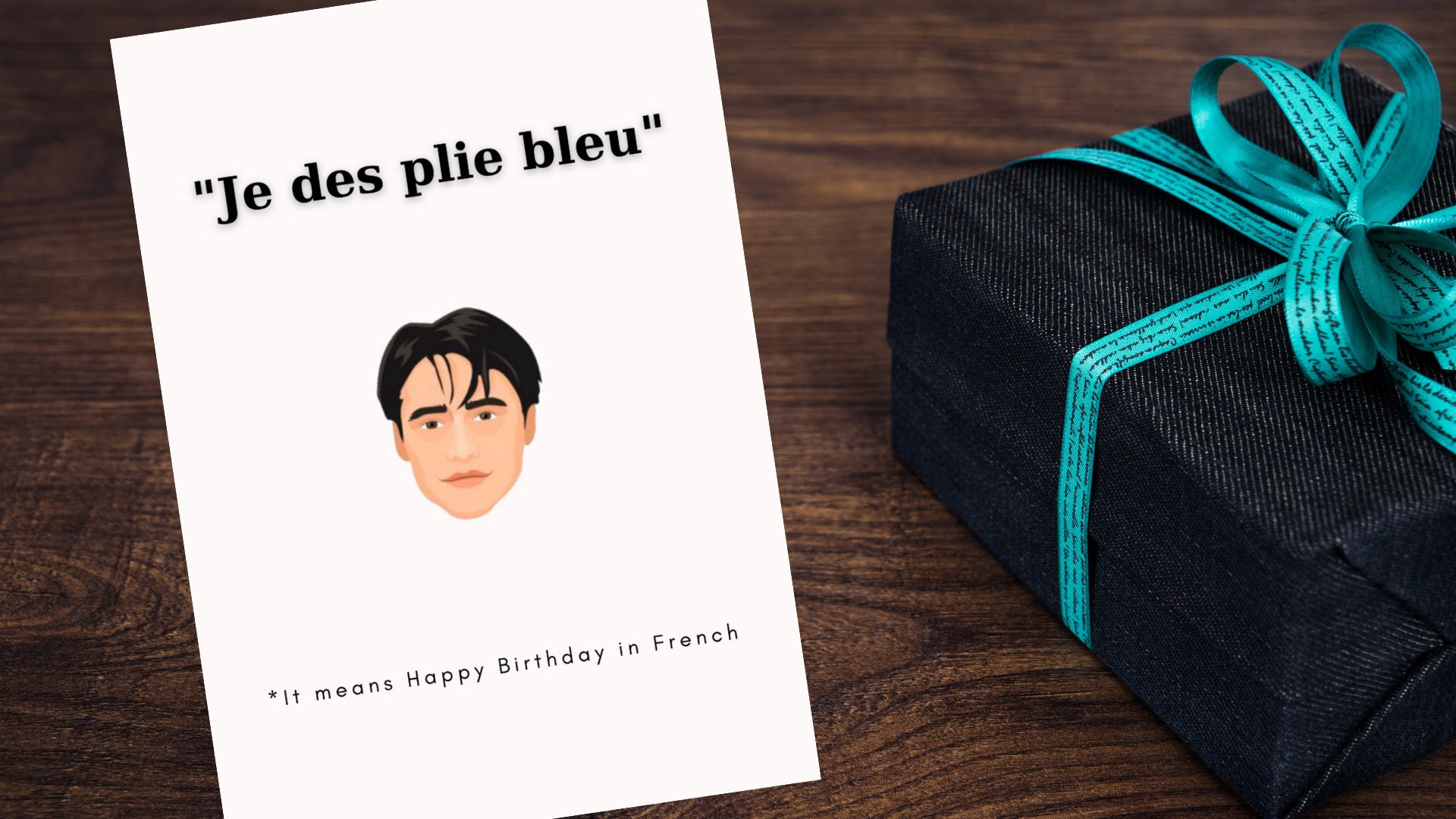 Funny Joey Friends French Birthday Card (digital Download) - Etsy
