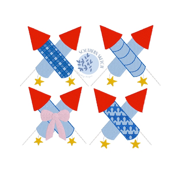 Firework Embroidery - Etsy