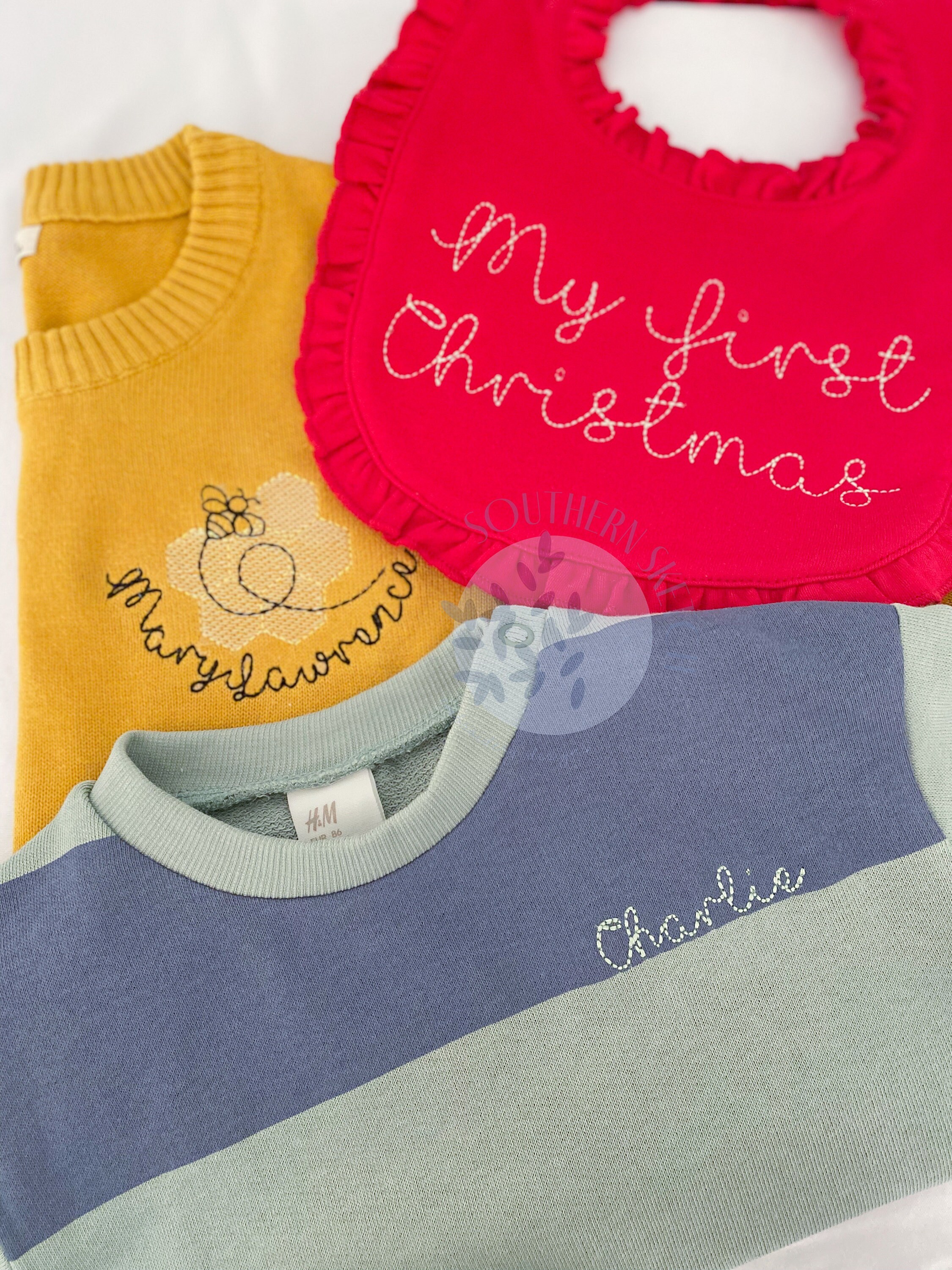 Rosie Script Machine Embroidery Font Bean Stitch Classic Cursive Style ...