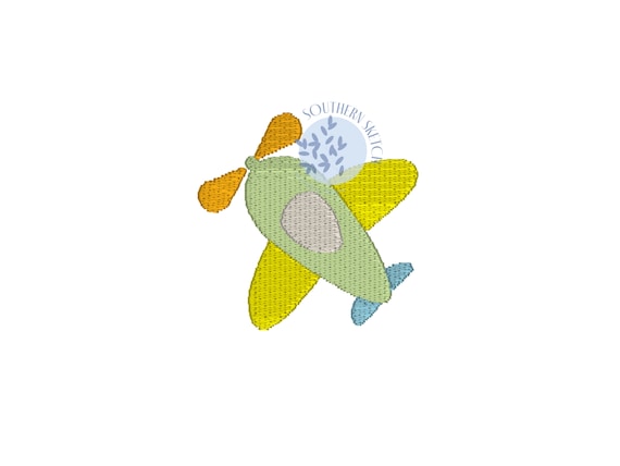 Plane Airplane Mini Fill Stitch Machine Embroidery Design File - Etsy