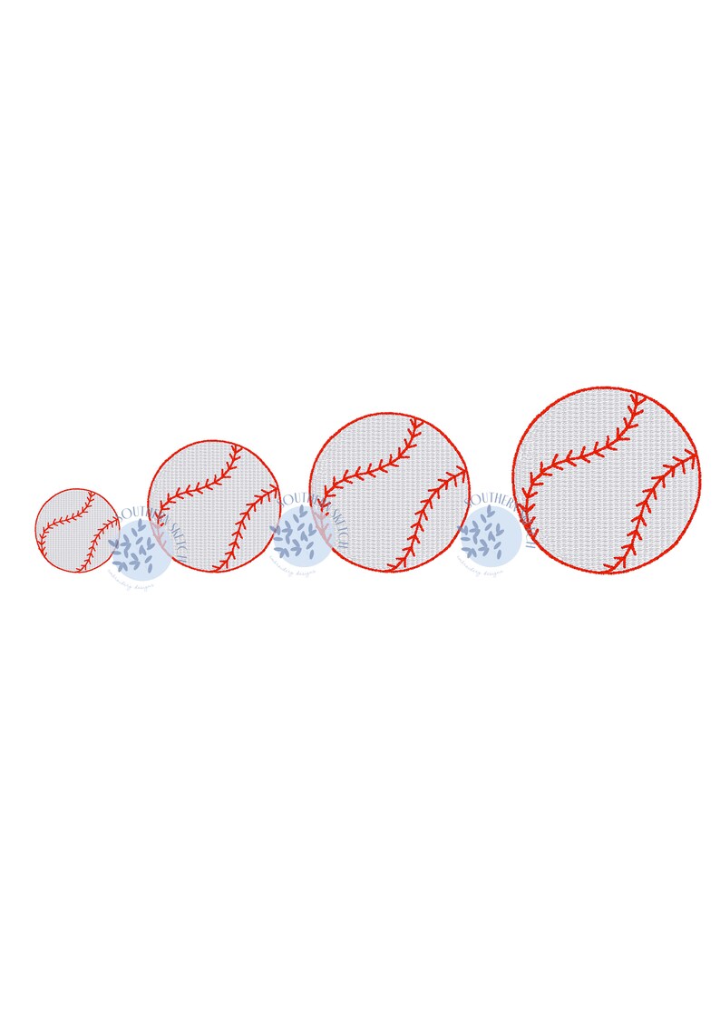 Mini Fill Stitch Baseball Machine Embroidery Design Instant Digital ...