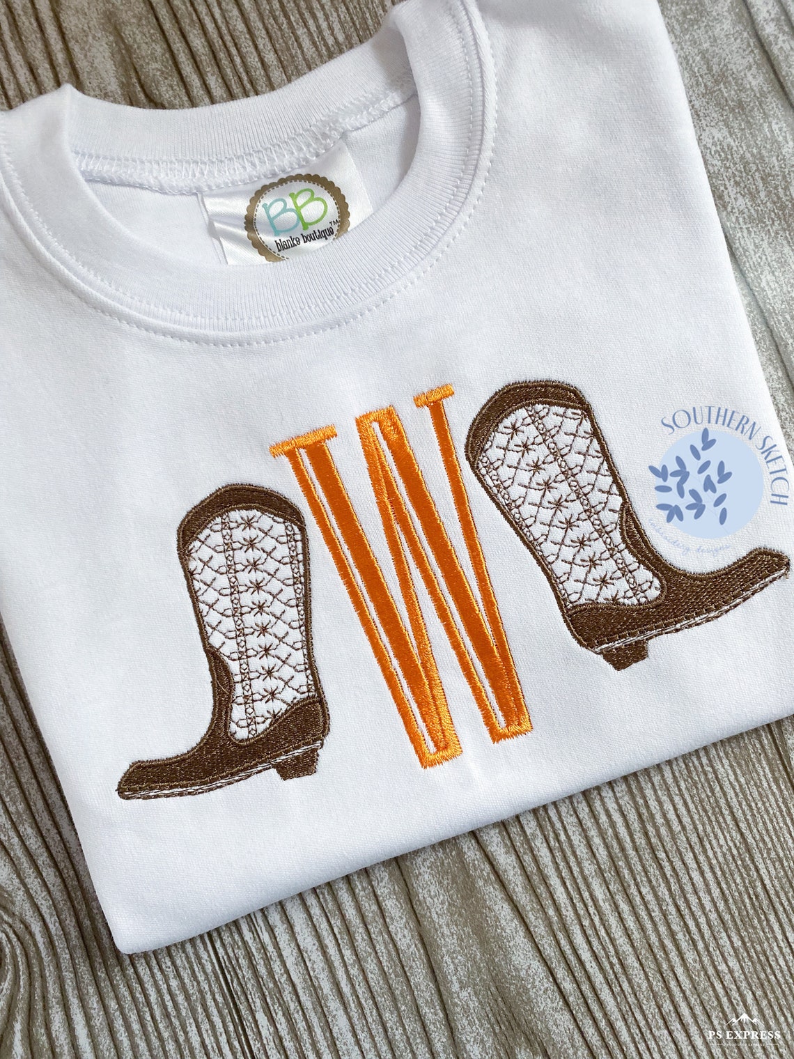 Cowboy Boots Motif Fill, Optional Applique, Mini Fill Stitch Machine ...