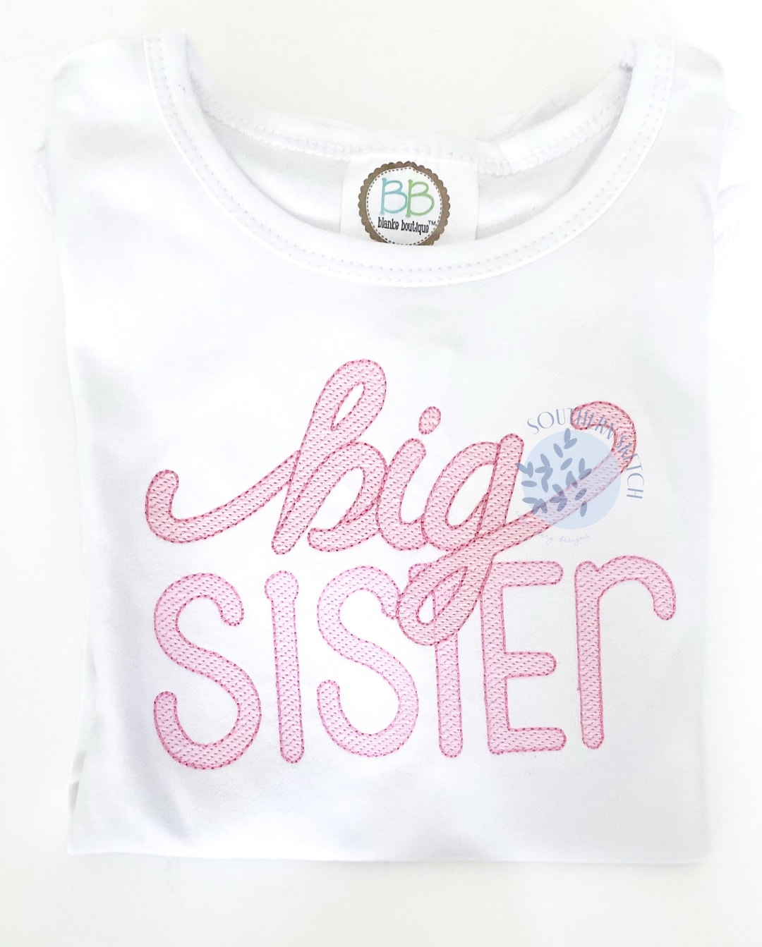 Big Sister Sibling Lettering New Baby Light Fill Quick Gender Reveal ...