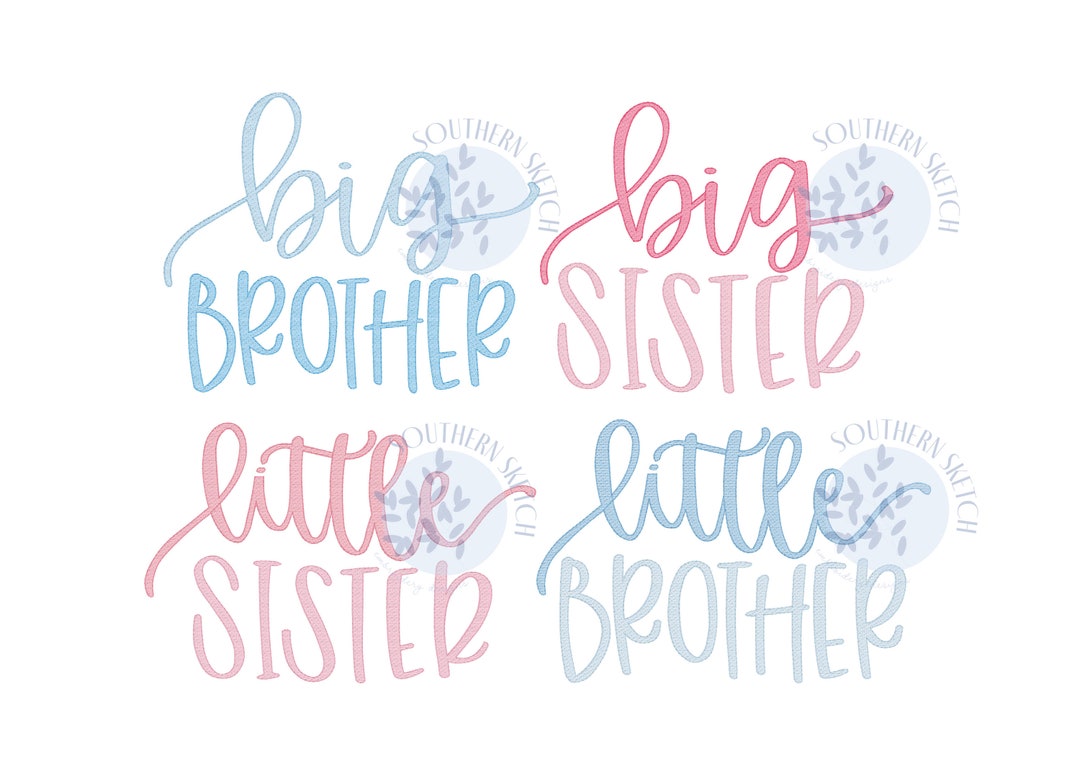 Bundle Little Brother, Big Brother, Little Sister, Big Sister Sibling ...