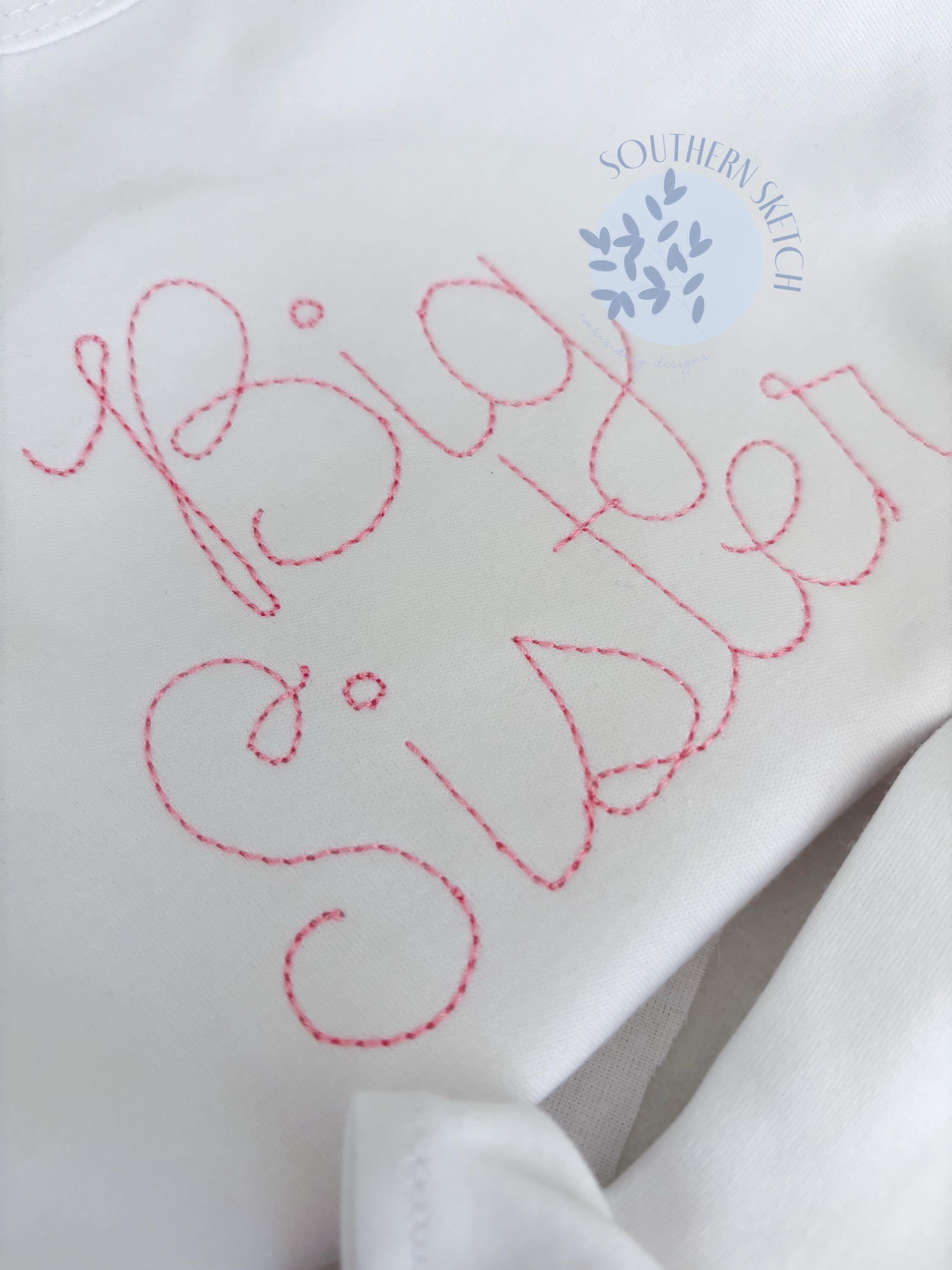 Stella Annabella Cursive Script Bean Stitch Machine Embroidery Classic ...