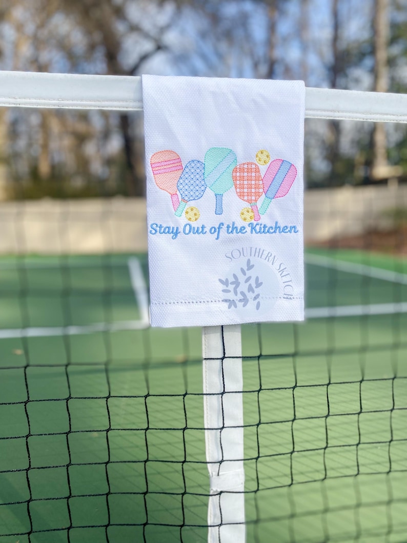 Sketch Pickleball Summer Spring Plaid Gingham Girl Moms Tournament ...