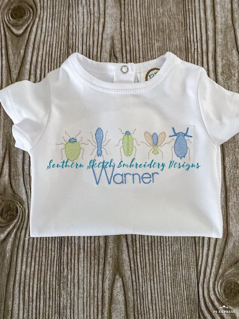 Build Your Own Bug Design Sketch Fill Light Fill Quick Stitch - Etsy